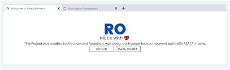 github raja0sama browser tabs browser like react based tabs for electron app