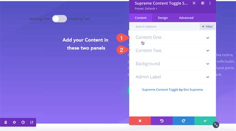 How To Create Content Toggle In Divi Divi Supreme