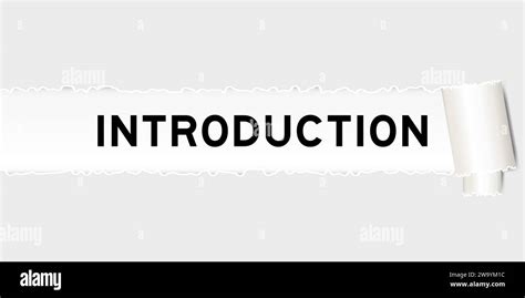 Ripped Gray Paper Background That Have Word Introduction Under Torn