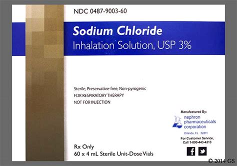 Sod Chl 3 Nebulizer Sol 60 Vials 4 Ml 174228