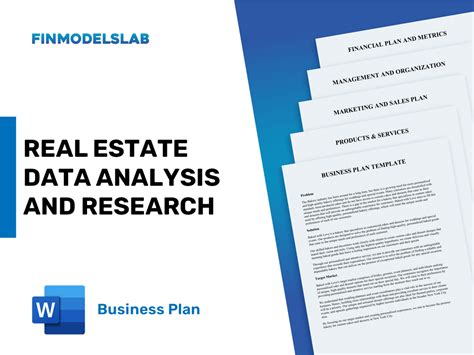 real estate data analysis and research business plan template and example [updated 2025]