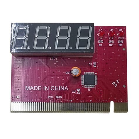 Pc 4 Digit Code Mainboard Motherboard Diagnostic Analyzer Tester Pci