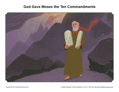 Moses And The Ten Commandments Clipart Royalty Free Ten Commandments