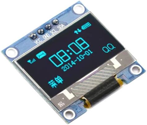 Treedix 096in I2c Iic Spi Serial 128x64 Oled Lcd Display 4 Pin Font