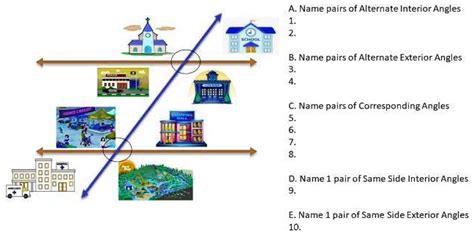Same Side Interior Angle Police Station And Market Name Pairs Of