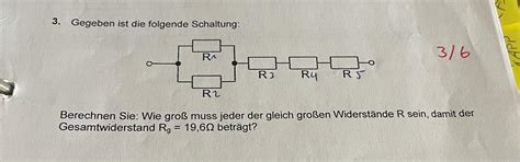 Widerstand Berechnen Mischschaltung Physik Elektrizität Parallelschaltung