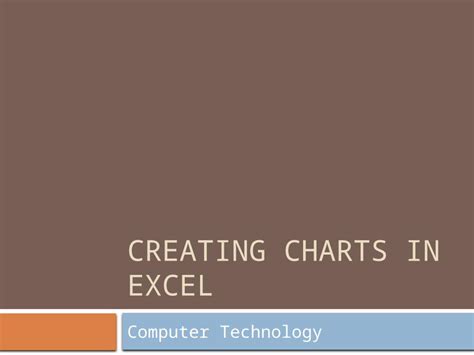 Pptx Creating Charts In Excel Computer Technology Chart Terminology The Picture Below Is A