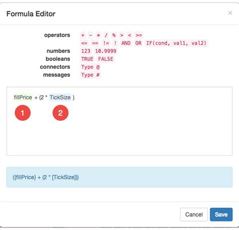 formula editor advanced concepts help and tutorials