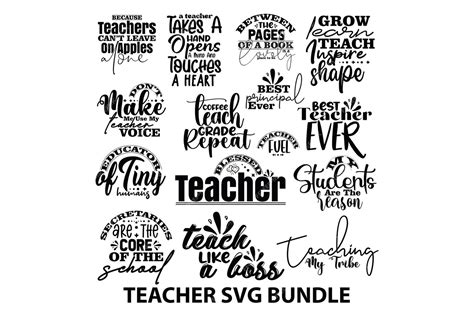 Premium Vector Teacher Svg Bundle File