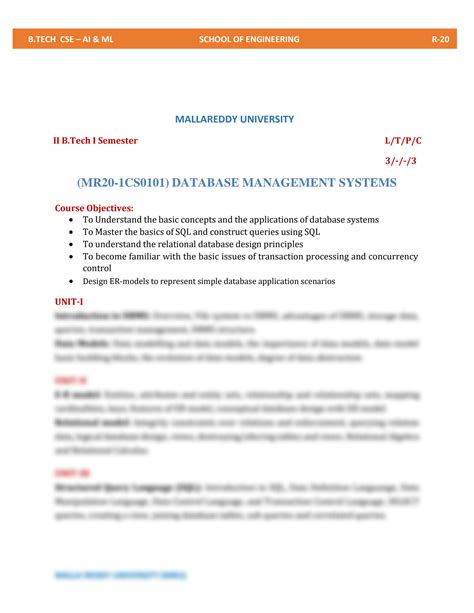 SOLUTION Aiml Course Structure And Syllabus Studypool