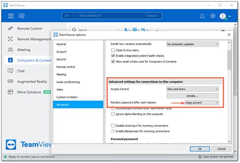 Temporarily Save Network Password TeamViewer Support