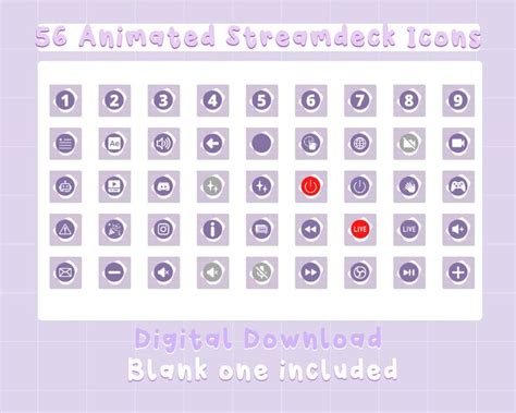 56 Animated Streamdeck Icons Covers In Purple Etsy De