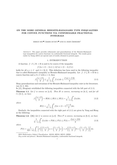 Pdf On The More General Hermite Hadamard Type Inequalities For Convex