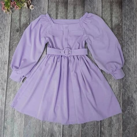 Дитячий одяг 🔹 Взуття Стильна сукня для модниць По переду гудзики декоративні Поясок в