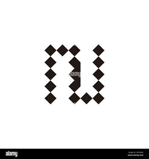 Letter N Number 3 Squares Geometric Symbol Simple Logo Vector Stock Vector Image And Art Alamy