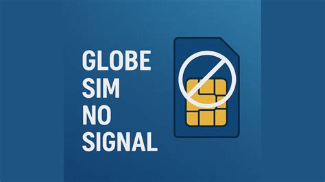 Globe Sim No Signal Complete Guide About Signal 2025