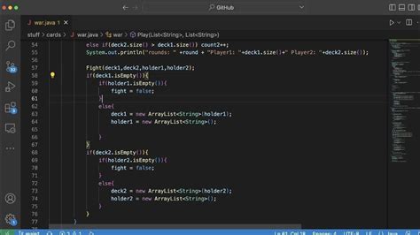 War Card Game Java Youtube