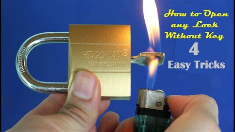 How To Open Any Lock Without Key Easy 4 Tricks Youtube