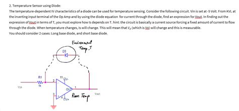 [solved] 2 Temperature Sensor Using Diode The Temperature—dependent