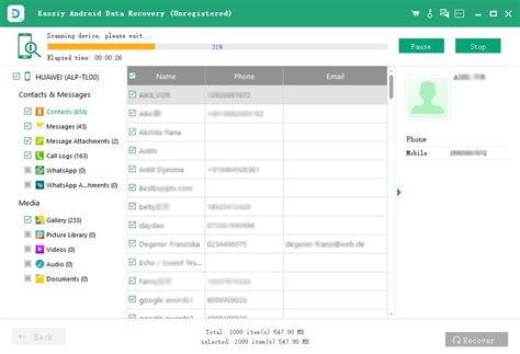 how to get started with eassiy android data recovery