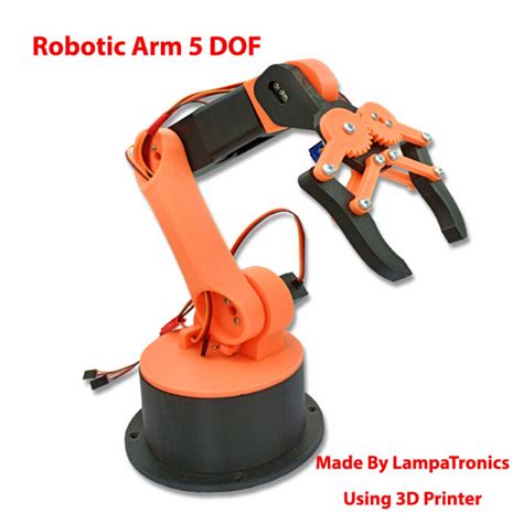 Robotic Arm 5 Dof Full Kit With Motor