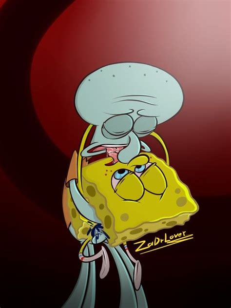 Губка Боб и Сквидвард Милые рисунки