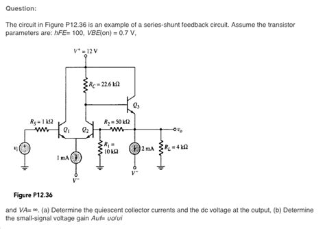 Determine The Small Signal Voltage Gain Question