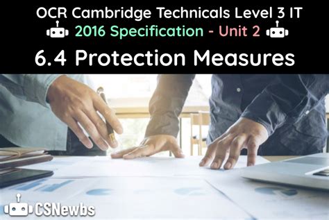 64 Protection Measures Unit 2 Ocr Cambridge Technicals Csnewbs