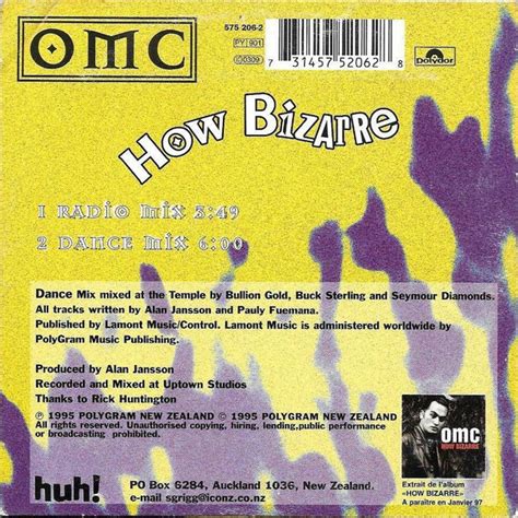 Omc How Bizarre Cd Single Deform Müzik