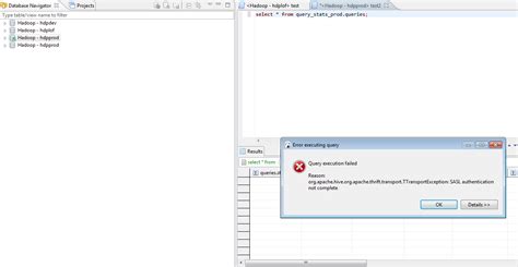 DBeaver Disconnects When Cancelling A Query That Is Fetching Data In Hive Issue