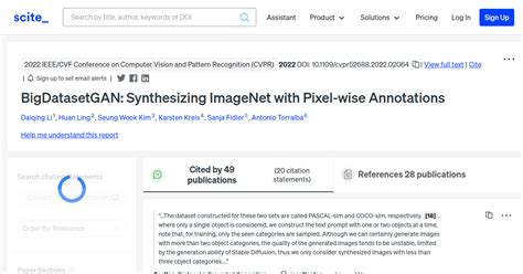 Bigdatasetgan Synthesizing Imagenet With Pixel Wise Annotations