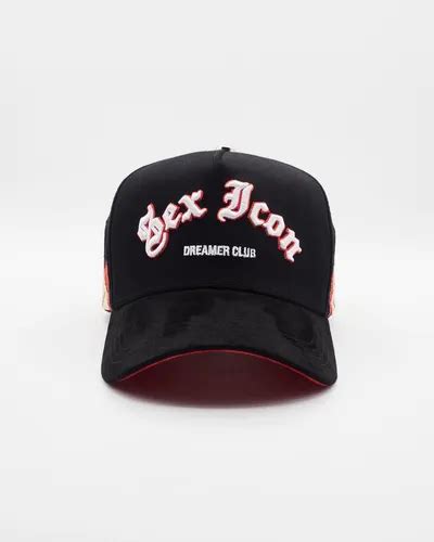 Gorra Dreamer Hats Sex Icon Original Full Set Negro Snapback Lisa Meses Sin Interés