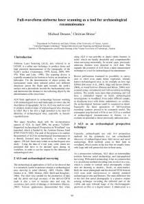 Pdf Full Waveform Airborne Laser Scanning As A Tool For Archaeological Reconnaissance