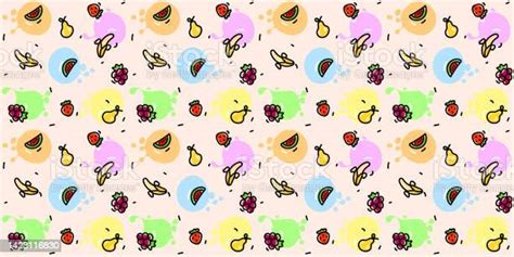 아기 과일 원활한 반복 패턴 벽지 인쇄 Textil 벡터 일러스트레이션 0명에 대한 스톡 벡터 아트 및 기타 이미지 0명 Draft Sports 건강한 생활방식