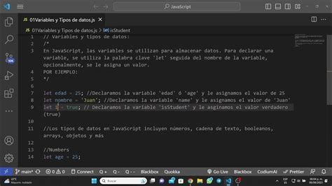 Variables Y Tipos De Datos En Javascript ¡comienza A Programar Youtube