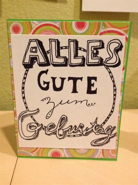 Debbie Dots Greeting Card Blog German Birthday Wishes