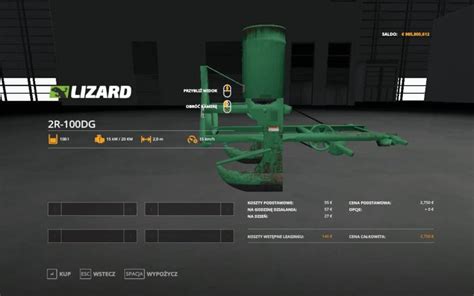 Fs19 Lizard Two Row Planter V1 3 Farming Simulator 19 17 15 Mod