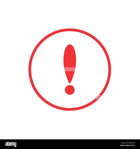 Red Exclamation Mark Stock Vector Images Alamy