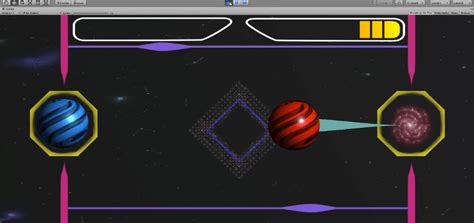 graphical interface of proton proton collision system on unity 3d