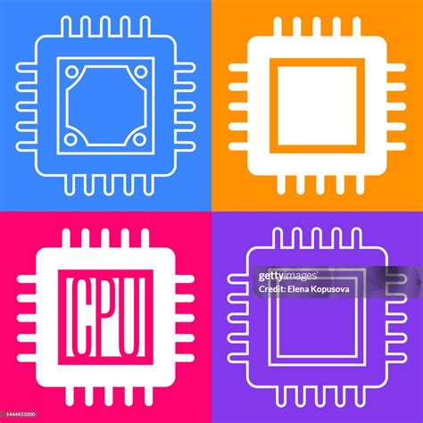 Nanotechnology Concept Central Processing Unit Microchip Processor On