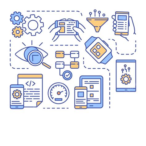 소프트웨어 테스트 기사 페이지 벡터 템플릿 삽화 선의 요소 Png 일러스트 및 벡터 에 대한 무료 다운로드 Pngtree