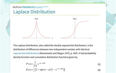拉普拉斯分布 来自 数学天地 数学天地