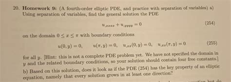 Solved Homework A Fourth Order Elliptic PDE And Chegg Com