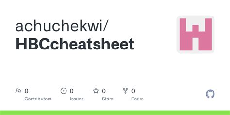 Github Achuchekwi Hbccheatsheet
