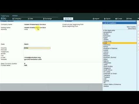 How To Alter Company In Tally Prime Svtuition