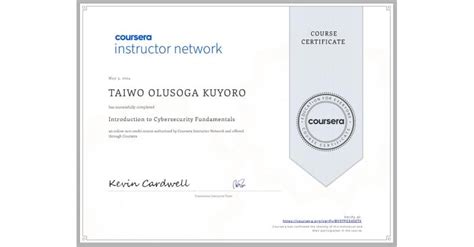 Taiwo Kuyoro On Linkedin Completion Certificate For Introduction To