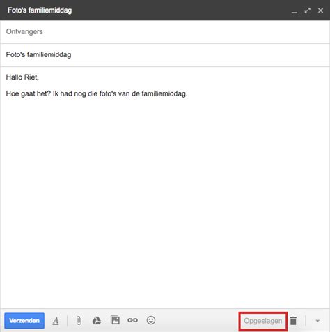 Save Mail As A Draft In Gmail Techzle