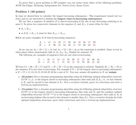 Solved To Prove That A Given Problem Is NP Complete You Can Chegg