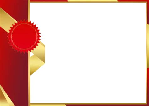 Certificate Border Design Vector Certificate Border Border Design Certificate Red And Golden Png