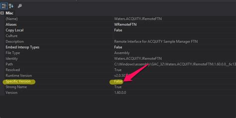 Assemblies How Can You Make A C Project Ignore The Version Number Of